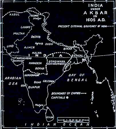 akbar-map – Akhilesh Mithal's Itihaas